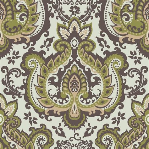 Premium Vector Damask Style Pattern For Decor Floristic Print