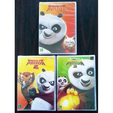 Dvd Kung Fu Panda 1 2 E 3 Lacrado E Original Shopee Brasil