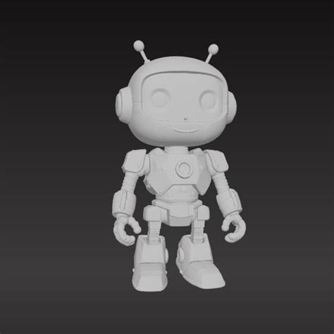 🤖 Chibi Robot・ Stl File For 3d Printing・cults