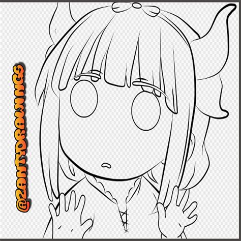 Kanna Kamui Kobayashi San Sketch By Zantydrawings On Deviantart