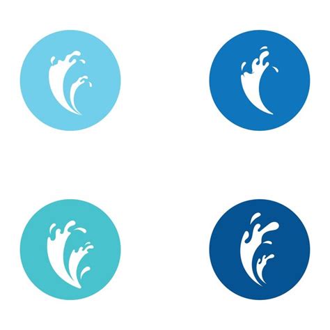 Logo De Vague Deau Et Logo De Vague De Mer Ou Vague Deau De Plage