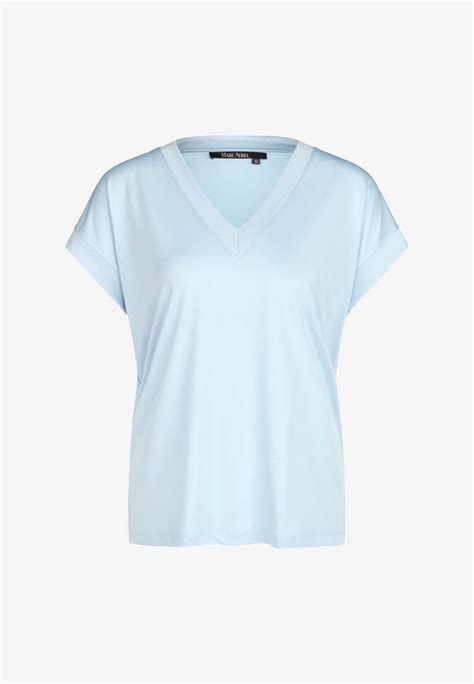 Marc Aurel Basic T Shirt Light Blue Zalando De
