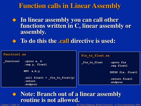 Ppt Chapter 7 Linear Assembly Powerpoint Presentation Free Download Id 424799