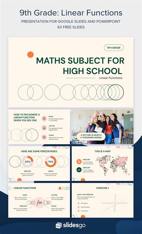 Maths For Th Grade Linear Functions Google Slides PPT