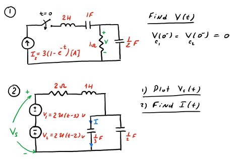Solved Find V T Vc Vc Plot Vs T Find Chegg Com