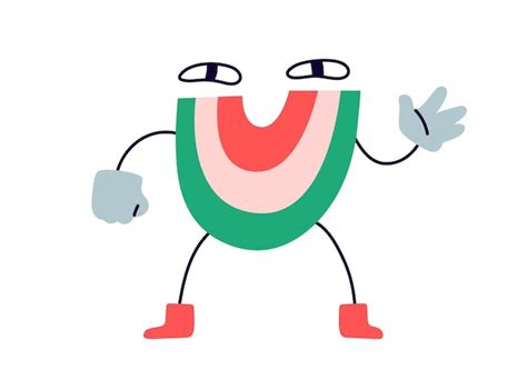 Premium Vector Funny Comic Fiction Character Cute Happy Smiling