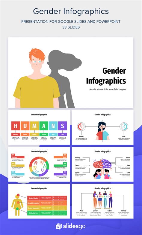 Gender Infographics Google Slides PowerPoint Template
