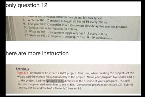 Solved Only Question 12 1 Umietencc Between The Sbit And Bit