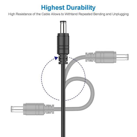 GetUSCart Wefomey Pack Ft DC Extension Cord Mm X Mm Universal DC V Power Extension