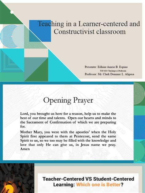 Teaching In A Learner Centered And Constructivist Classroom Pdf