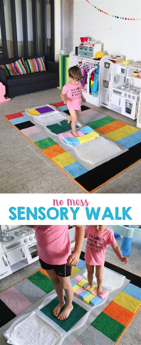 No Mess Sensory Walk Mamapapabubba