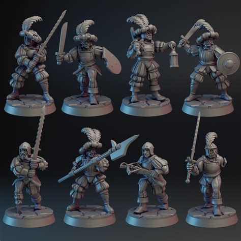 Some Kitbashed Models Ive Put Together With My New Swords For Hire Set To Show The Kind Of