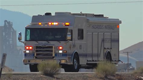 Kern County Fire Department Hazmat 65 Responding Youtube