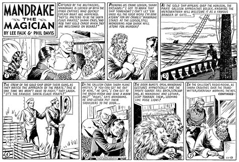 Mandrake The Magician Vintage Sundays Comic Strip 1944 11 19 Comics