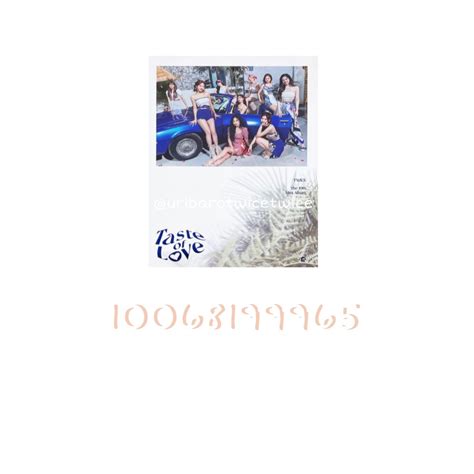 Taste Of Love ̗̀ જ⁀ Twice álbum Roblox Decals ₊˚ɞ︰🍭 Roblox Image