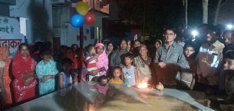 पार्षद संदीप निरंकारी की पहल से गौरा गौरी मंच का काम पूरा