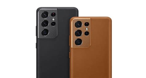 Galaxy S21 Ultra 5g Leather Cover Brown Mobile Accessories Ef