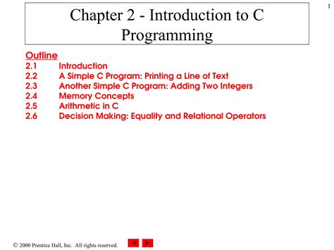 Cchap02ppt Introduction To C Programming Language Ppt