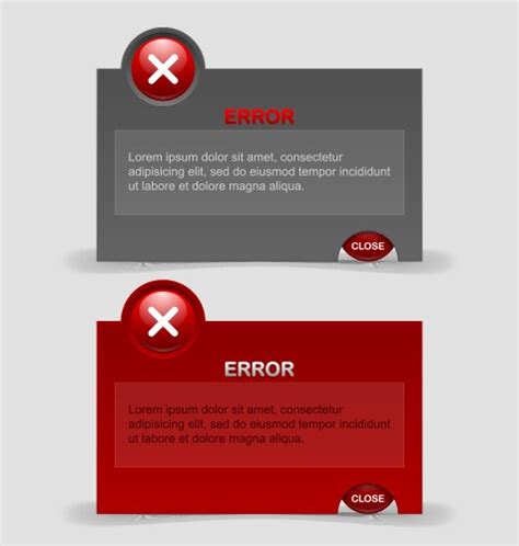 Error Pop Up Window Royalty Free Vector Image VectorStock