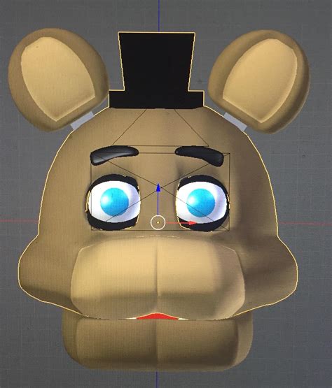 Stylized Freddy Model Wip Pic From Before I Added Eyebrows Nose And Whiskers R