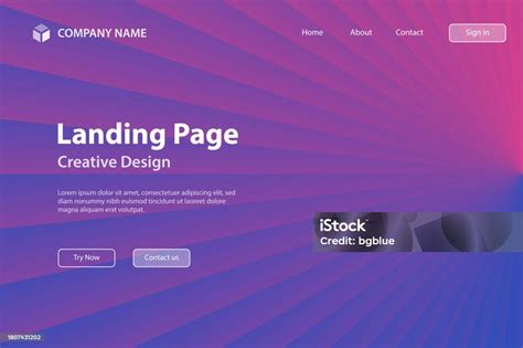 방문 페이지 템플릿 광선이 있는 추상적인 디자인 트렌디한 보라색 그라데이션 광대한에 대한 스톡 벡터 아트 및 기타 이미지 광대한 광선 그라데이션 Istock