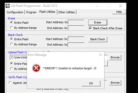 Ccstm4c1294ncpdt Cortexm40 Error Connecting To The Target Unable