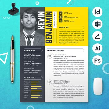 Editable Word CV Template MS Word By ResumeInventor TPT