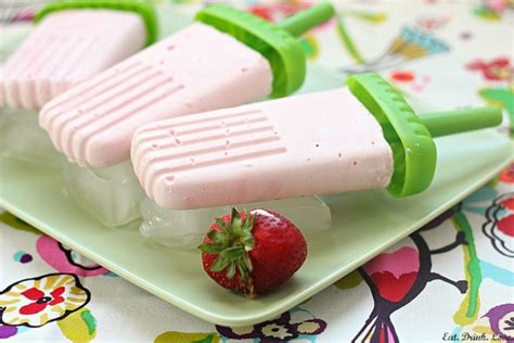 Strawberry Cheesecake Popsicles Eat Drink Love