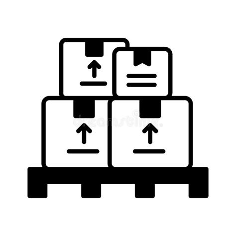 Boxes On A Pallet Vector Of Logistics Collection Cargo Boxes Pallet