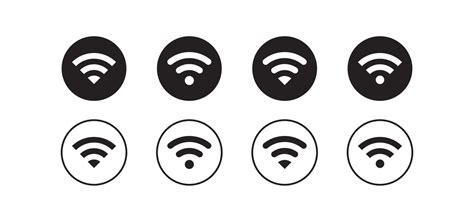Wireless And Internet Connection Symbol Flat Vector Illustration