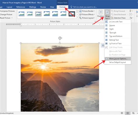 How To Fit A Picture To A Page In Word OfficeBeginner
