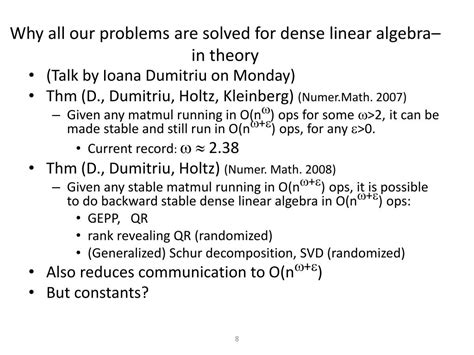 Ppt Avoiding Communication In Linear Algebra Powerpoint Presentation