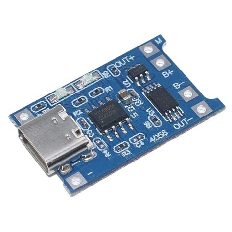 Módulo BMS Cargador De Batería de Litio TP4056 18650 USB C 1A Electronica club