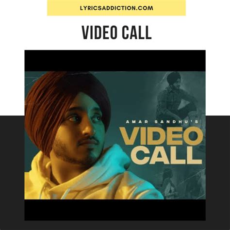 AMAR SANDHU VIDEO CALL SONG LYRICS MixSing