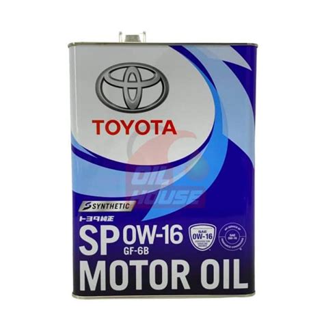 TOYOTA OEM SP 0W-16 SYNTHETIC MOTOR OIL 4L - Oil House Bangladesh