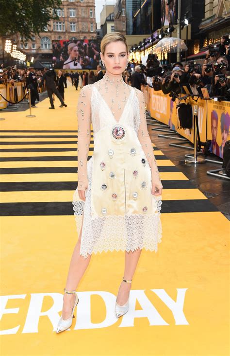 Lily James Yesterday Uk Premiere 02 Gotceleb