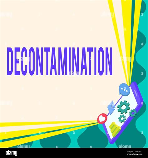Writing Displaying Text Decontamination Business Overview Neutralizing Every Presence Of