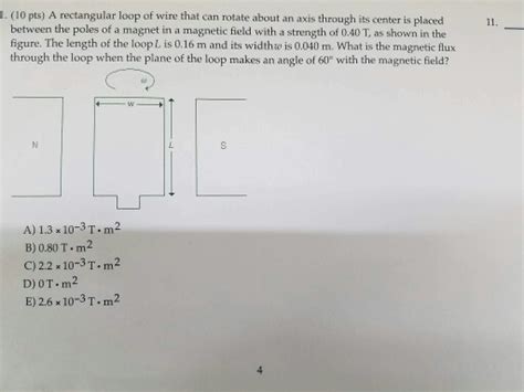 Solved A Rectangular Loop Of Wire That Can Rotate About An