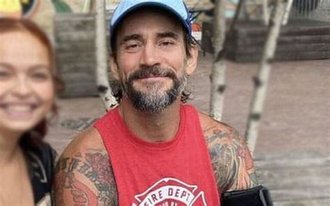 Cm Punk Spotted Wearing Arm Brace In First Photo Since Aew All Out Brawl