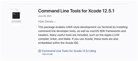 맥에서 명령어 라인 도구command Line Tools 설치하는 방법