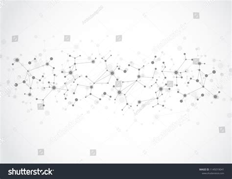 Molecular Structure Abstract Tech Background Medical Stock Vector Royalty Free 1145019041