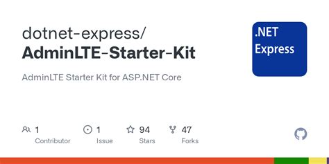 Github Dotnet Express Adminlte Starter Kit Adminlte Starter Kit For