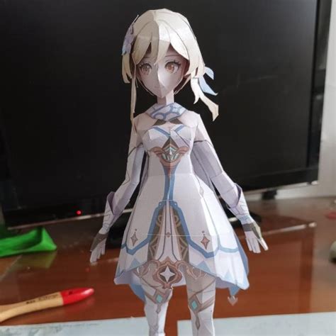 Jual Papercraft Lumine Genshin Impact Complete Shopee Indonesia