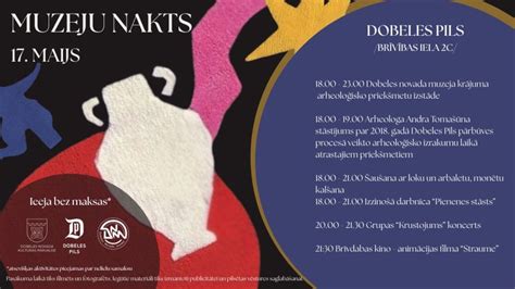 Muzeju Nakts 2025 Mūsu Vērtību Stāsti Dobeles Pils