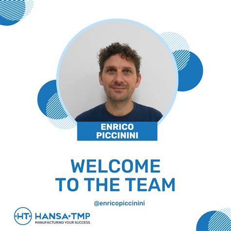 Welcome On Board Enrico Piccinini Hansa Tmp Srl