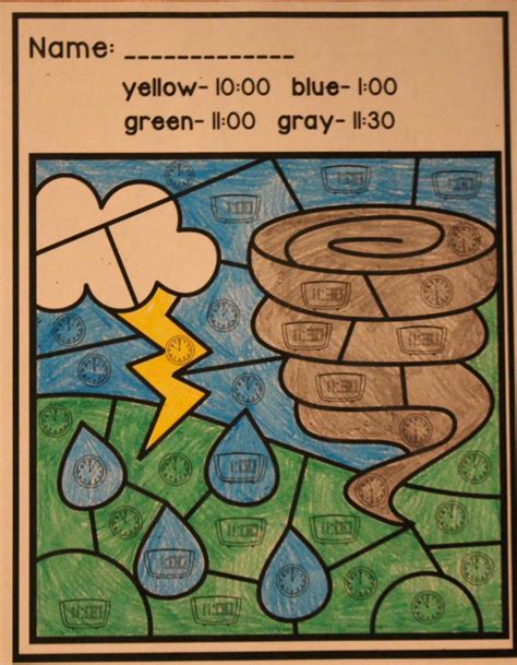 Mrs Blacks Bees Weather~ Color By Code