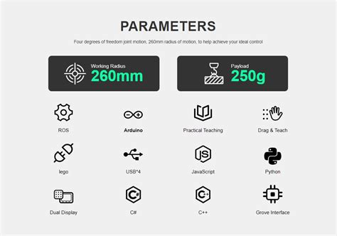 Elephant Robotics MyPalletizer 260 M5Stack The Most Compact 4 Axis Robotic Arm Dual Screen