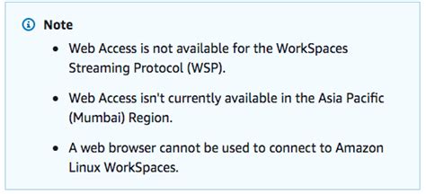 Aws Workspaces Web Access To Linux Workspaces Not Supported Kevs