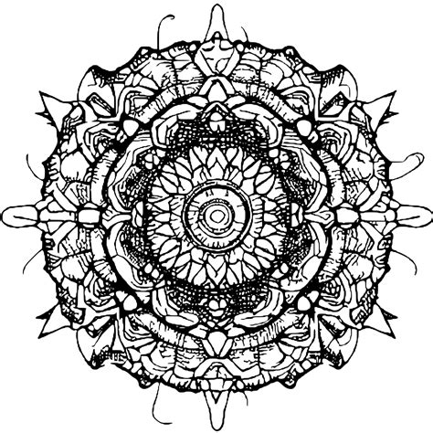 Mandala Coloring Page · Creative Fabrica