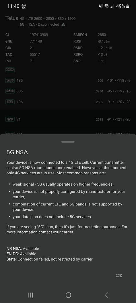5g Nsa Koodo Fake 5g R Koodo